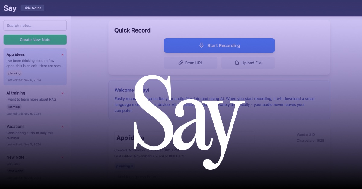 Say